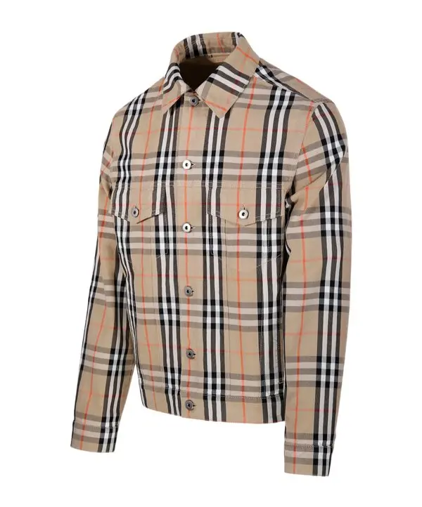 Burberry Checked Long-sleeved Jacket