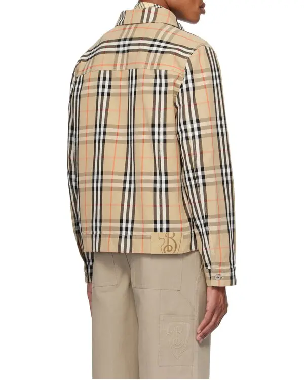 Burberry Checked Long-sleeved Jacket