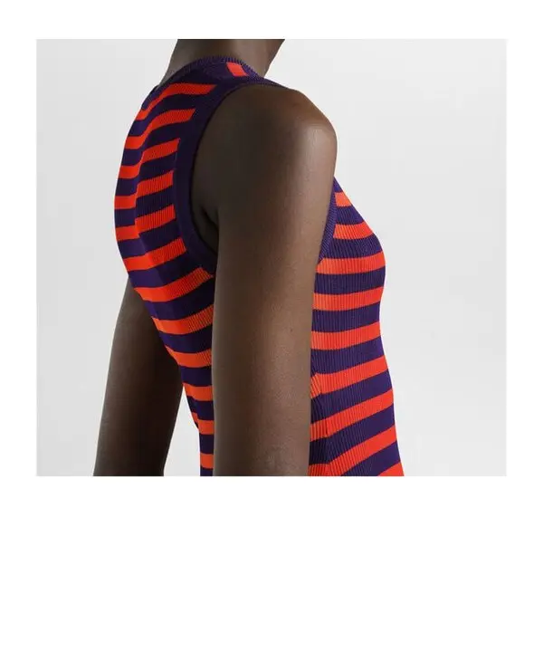 Dolce & Gabbana Striped Midi Dress