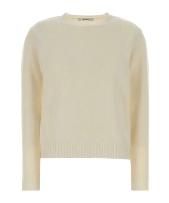 Max Mara Cinema Crewneck Knitted Jumper - Ivory