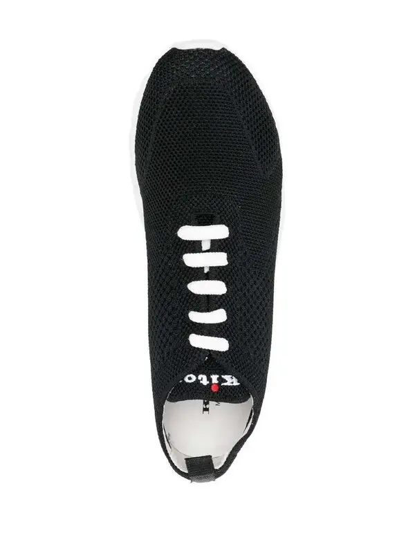 Kiton Fits-sneakers" Lace-up Sneakers With Embroidered Logo