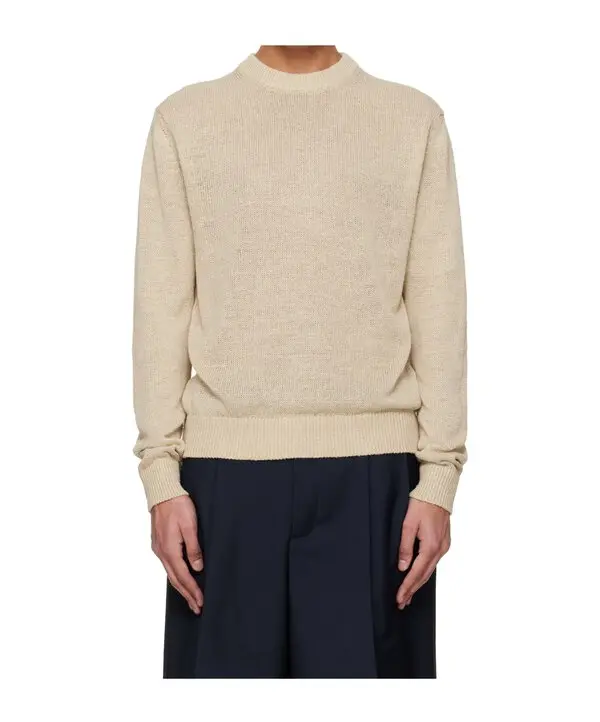 JIL SANDER Crewneck Knitted Jumper - Ginger