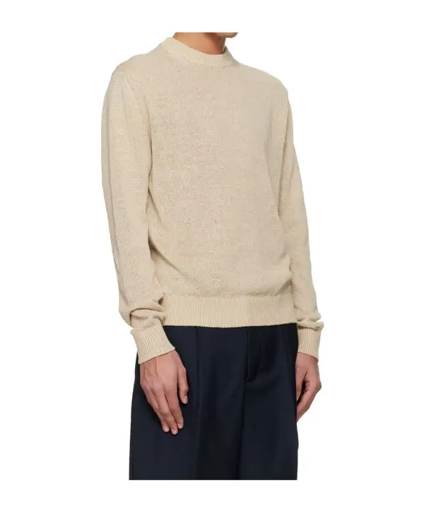 JIL SANDER Crewneck Knitted Jumper - Ginger