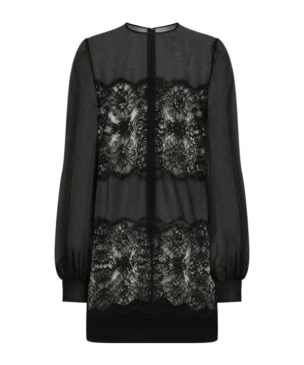 Dolce & Gabbana Lace Inlay Mini Dress