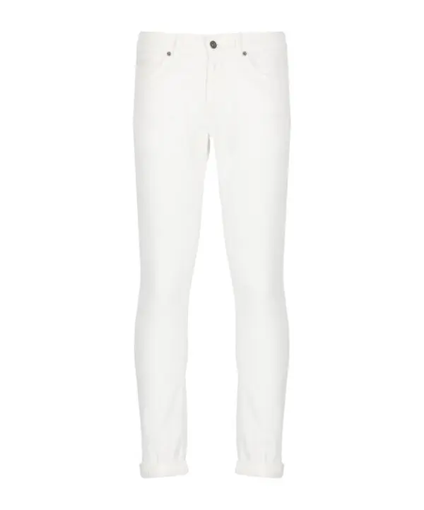 DONDUP Low-rise Slim-fit Jeans - White