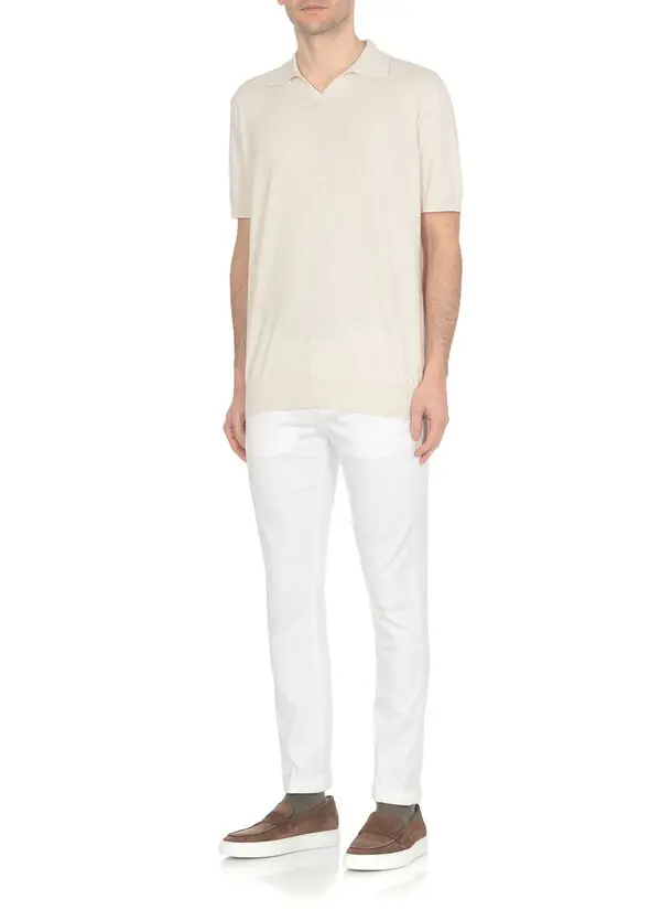 DONDUP Low-rise Slim-fit Jeans - White