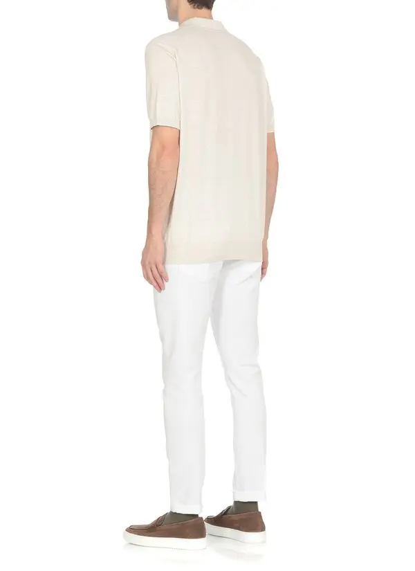DONDUP Low-rise Slim-fit Jeans - White