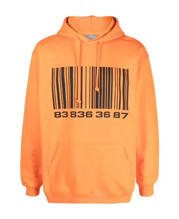 VTMNTS Logo Hooded Sweater - Orange