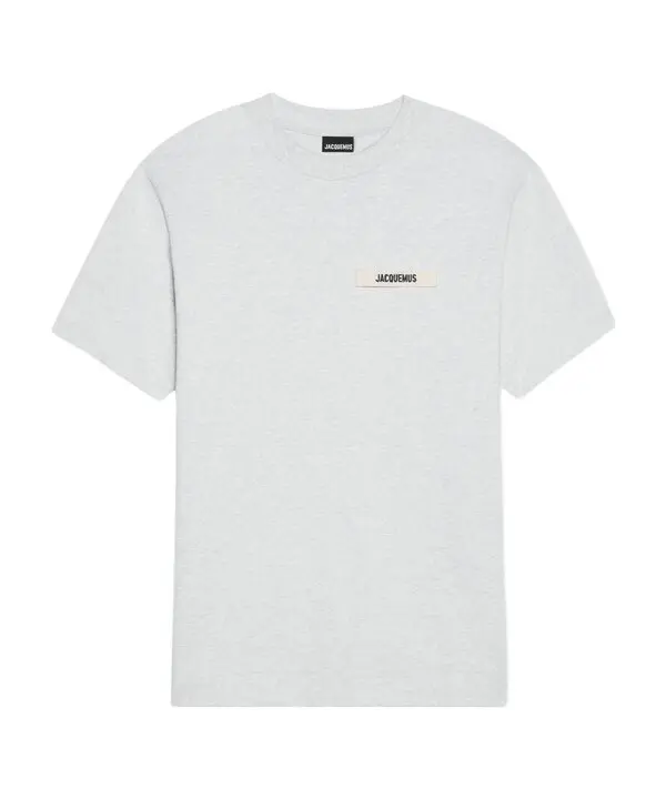 Jacquemus Logo Patch Crewneck T-shirt - Grey