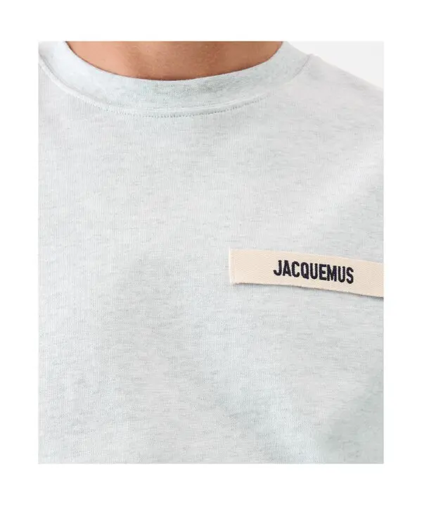 Jacquemus Logo Patch Crewneck T-shirt - Grey