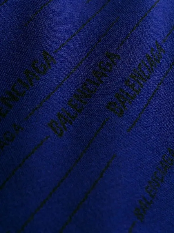 Balenciaga Diagonal Logo Jacquard Sweater