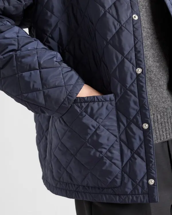 Prada Quilted Re-nylon Jacket With Logo Detail