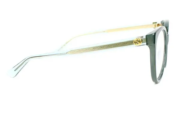 Gucci Full Rim Logo Detail Eyeglasses