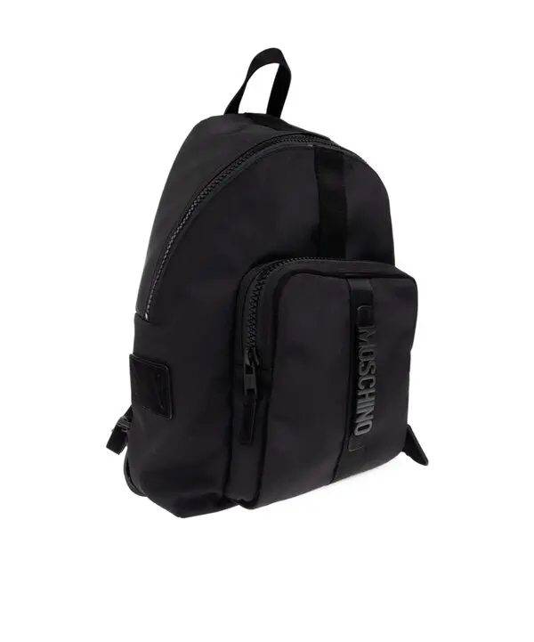 Moschino Lettering Zip Backpack