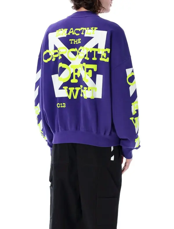 Off-White Logo-print Long-sleeve Sweatshirt