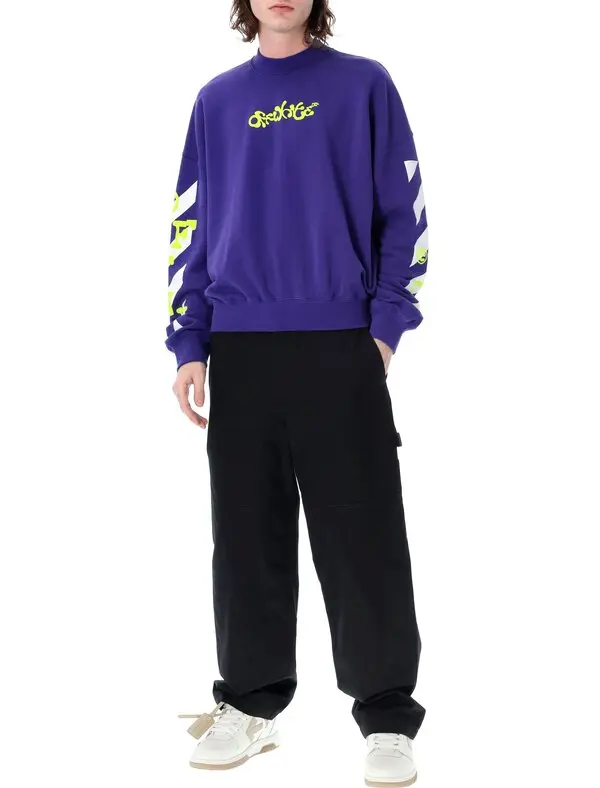 Off-White Logo-print Long-sleeve Sweatshirt