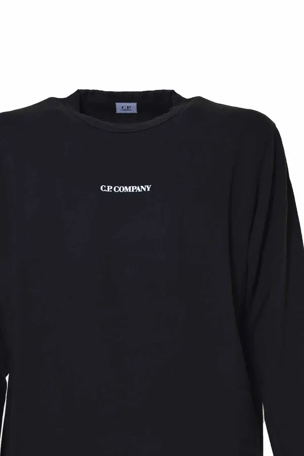 C.P. COMPANY Logo-print Crew Neck Sweatshirt