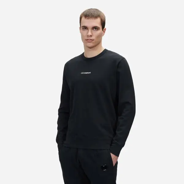 C.P. COMPANY Logo-print Crew Neck Sweatshirt