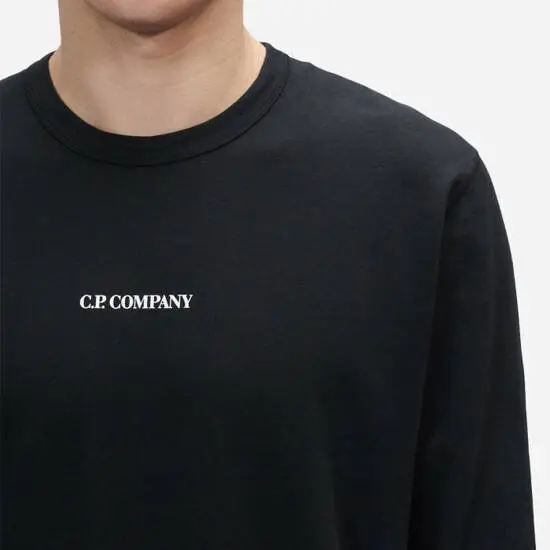 C.P. COMPANY Logo-print Crew Neck Sweatshirt