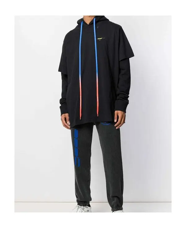 Off-White Graffiti Arrow Printed Hooded Sweatshirt