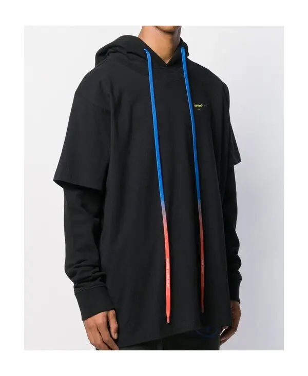 Off-White Graffiti Arrow Printed Hooded Sweatshirt