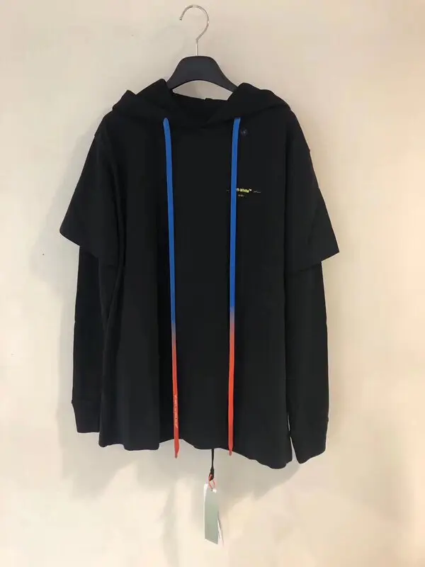 Off-White Graffiti Arrow Printed Hooded Sweatshirt