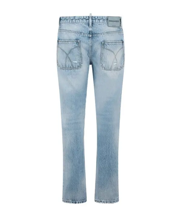 Dsquared2 Faded Slim-fit Jeans - Blue
