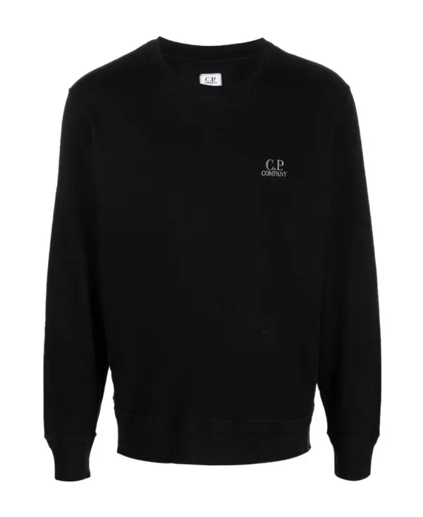C.P. COMPANY Logo-embroidered Sweatshirt - Black