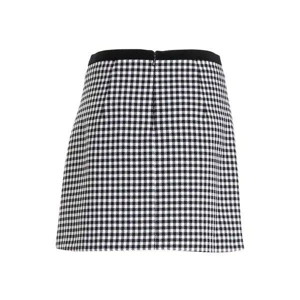 Versace Gingham Check Mini Skirt