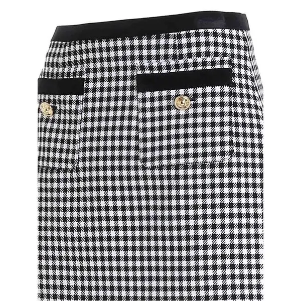 Versace Gingham Check Mini Skirt