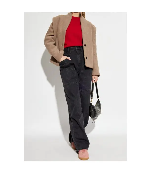 Isabel Marant Étoile Nolly Crewneck Knitted Jumper With Button Detailing
