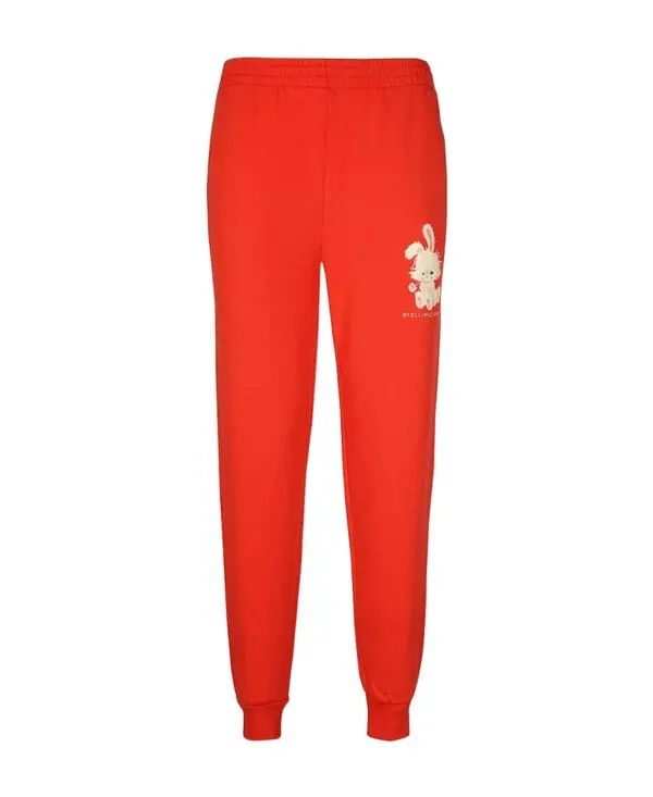 Stella McCartney Elasticated Waistband Tape Track Pants - Red