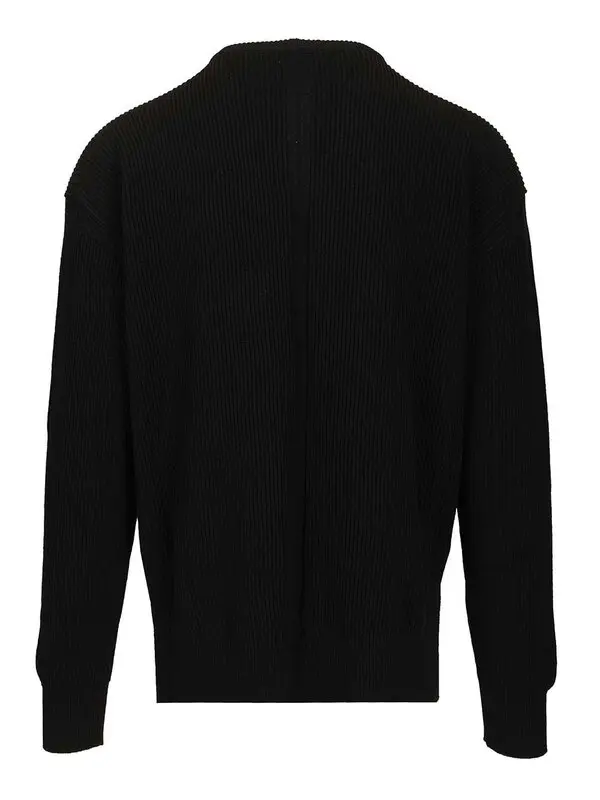 Rick Owens Jumbo Ribbed Knitted Sweater - Black