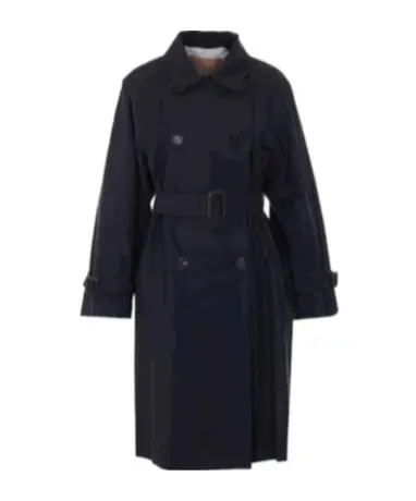 Max Mara Belted Trench Coat - Black