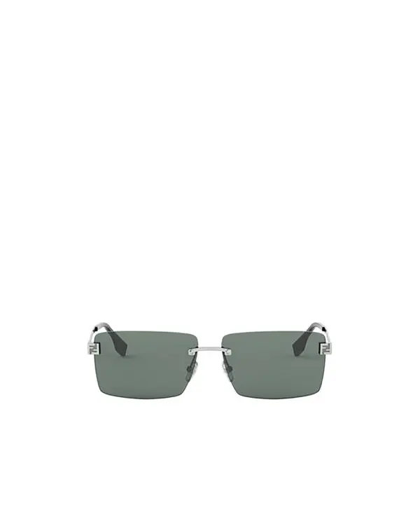 Fendi Rectangle Frame Sunglasses - Gray