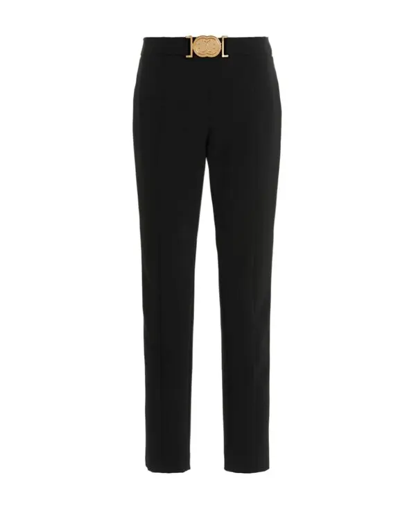 Moschino Smiley Buckled Tailored Pants