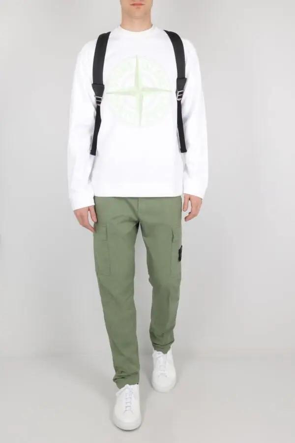 Stone Island Cargo Pants With Logo Patch