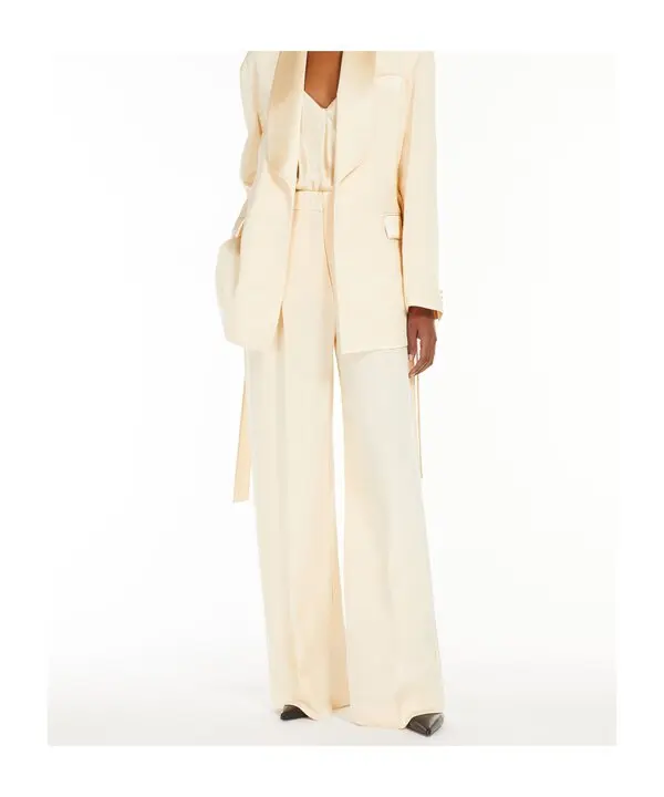 Max Mara Tailored Wide-leg Klaus Pants - Ivory