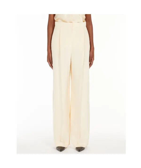 Max Mara Tailored Wide-leg Klaus Pants - Ivory