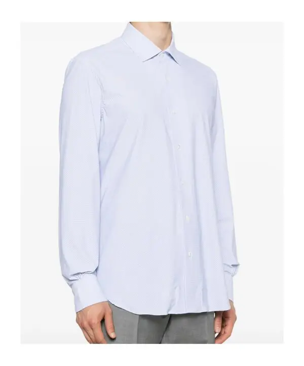 MAZZARELLI Lapel Long Sleeve Shirt