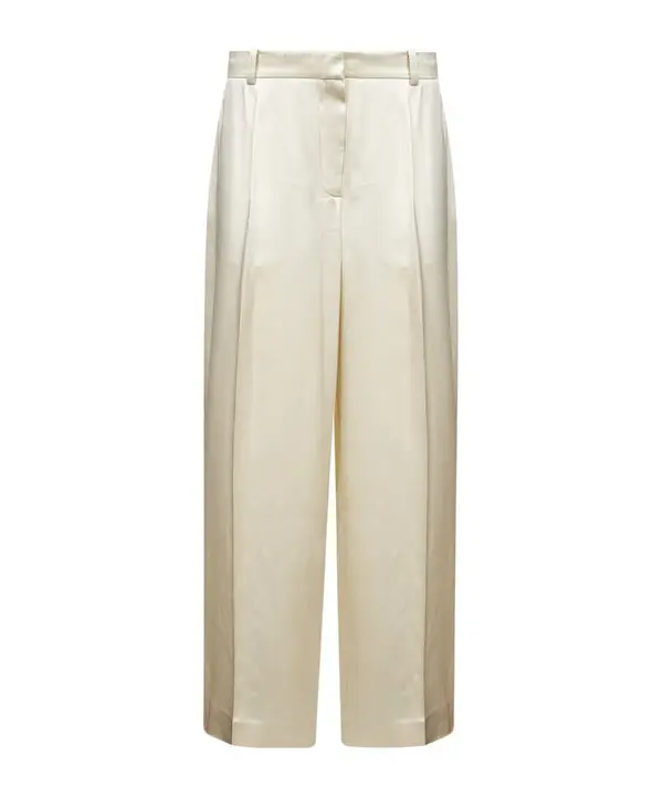 TOTEME Pleated Wide Leg Trousers