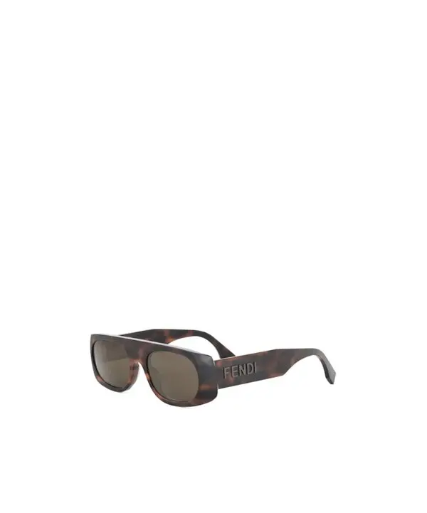 Fendi Rectangular Frame Sunglasses - Gray