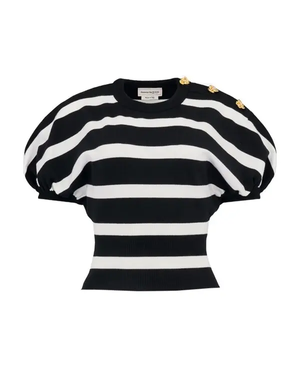 Alexander McQueen Striped Wool Sweater