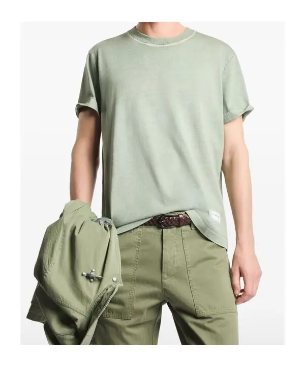 FAY Archive Logo Patch T-shirt - Gray
