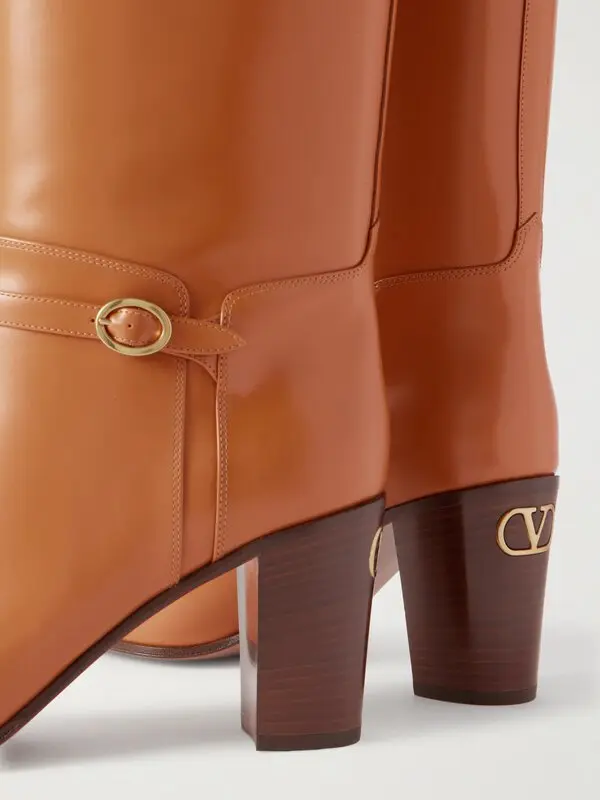 Valentino Garavani Knee-high Boots With Adjustable Buckle Detail