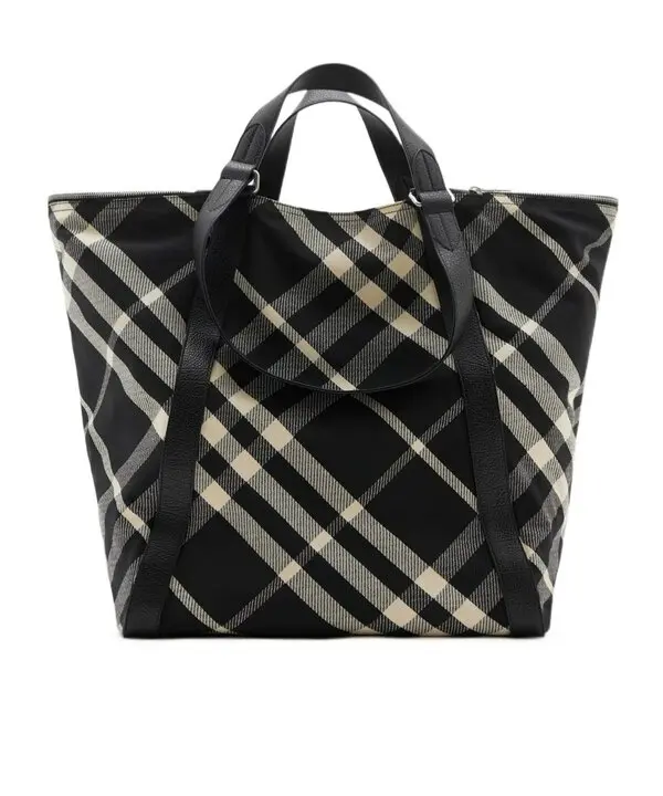 Burberry Festival Checked Tote Bag