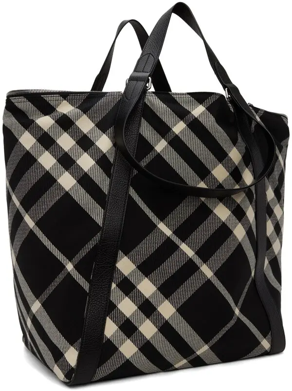 Burberry Festival Checked Tote Bag