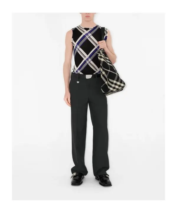 Burberry Festival Checked Tote Bag