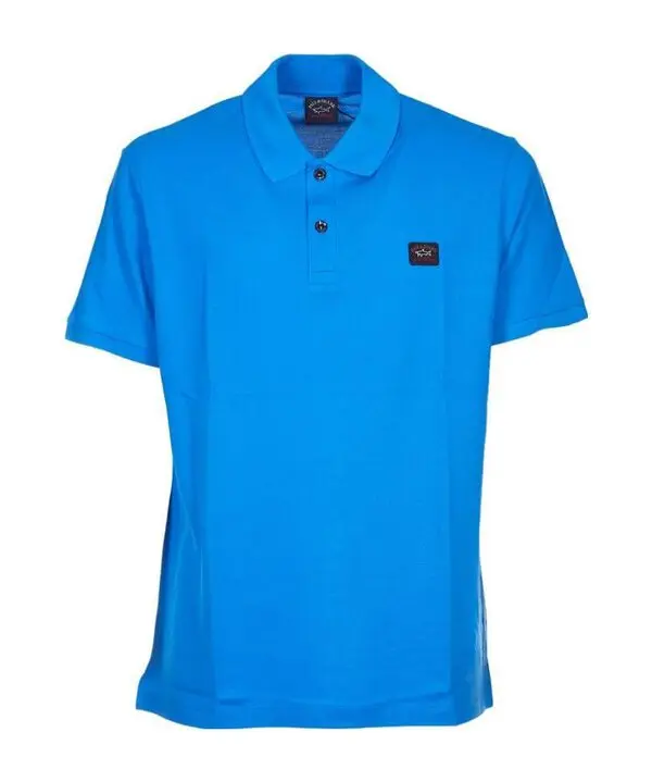 PAUL  SHARK Paul Shark Logo Patch Short-sleeved Polo Shirt