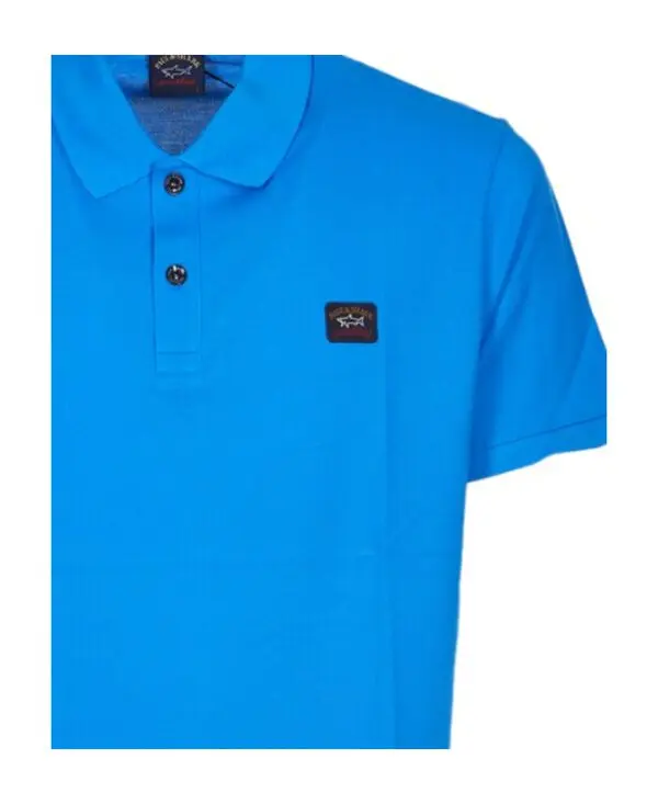 PAUL  SHARK Paul Shark Logo Patch Short-sleeved Polo Shirt